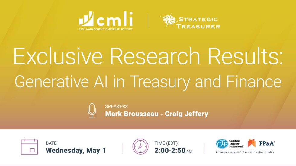 2024 Generative AI in Treasury and Finance - Strategic Treasurer