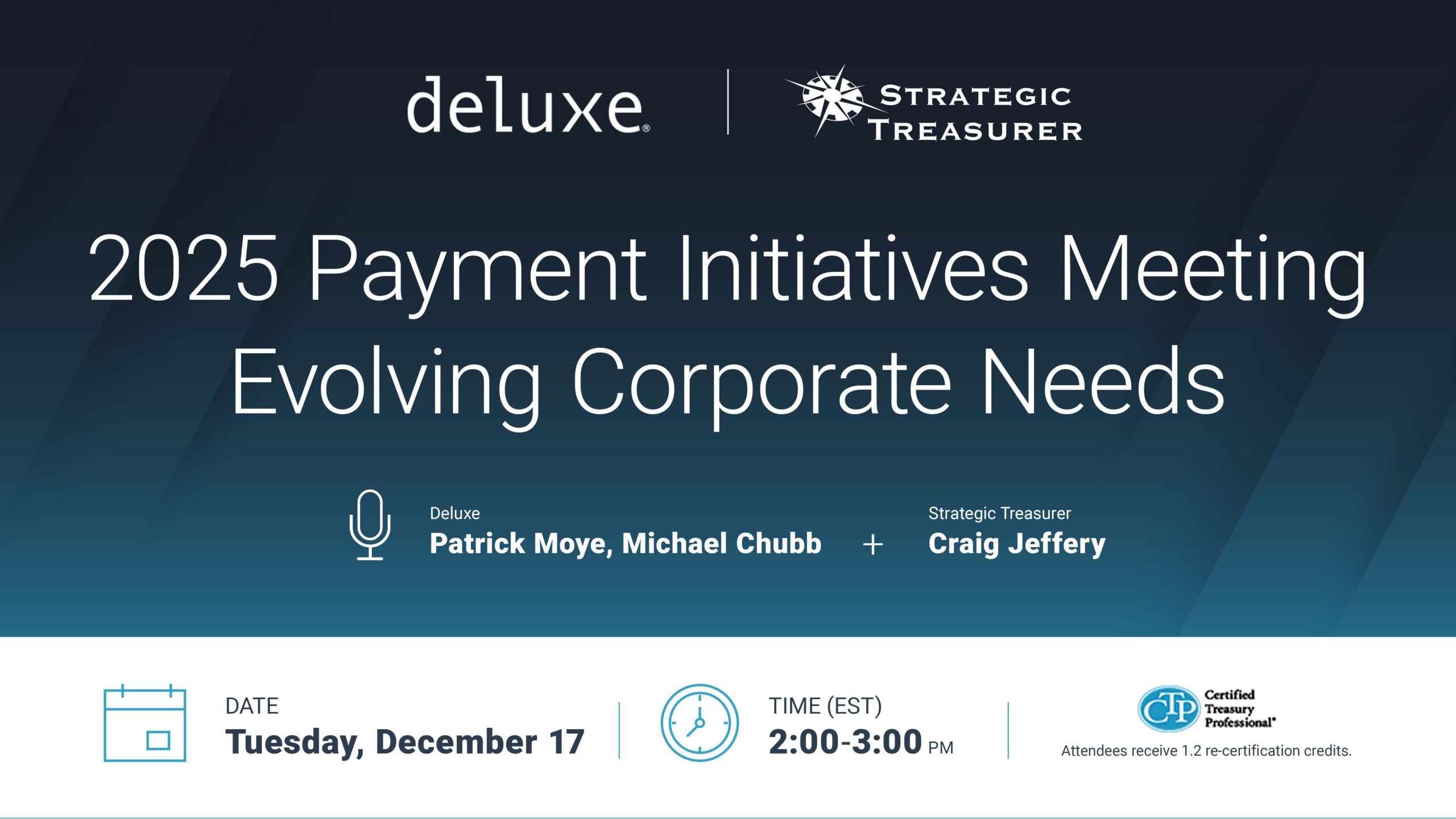 Webinar: 2025 Payment Initiatives Meeting Evolving Corporate Needs ...