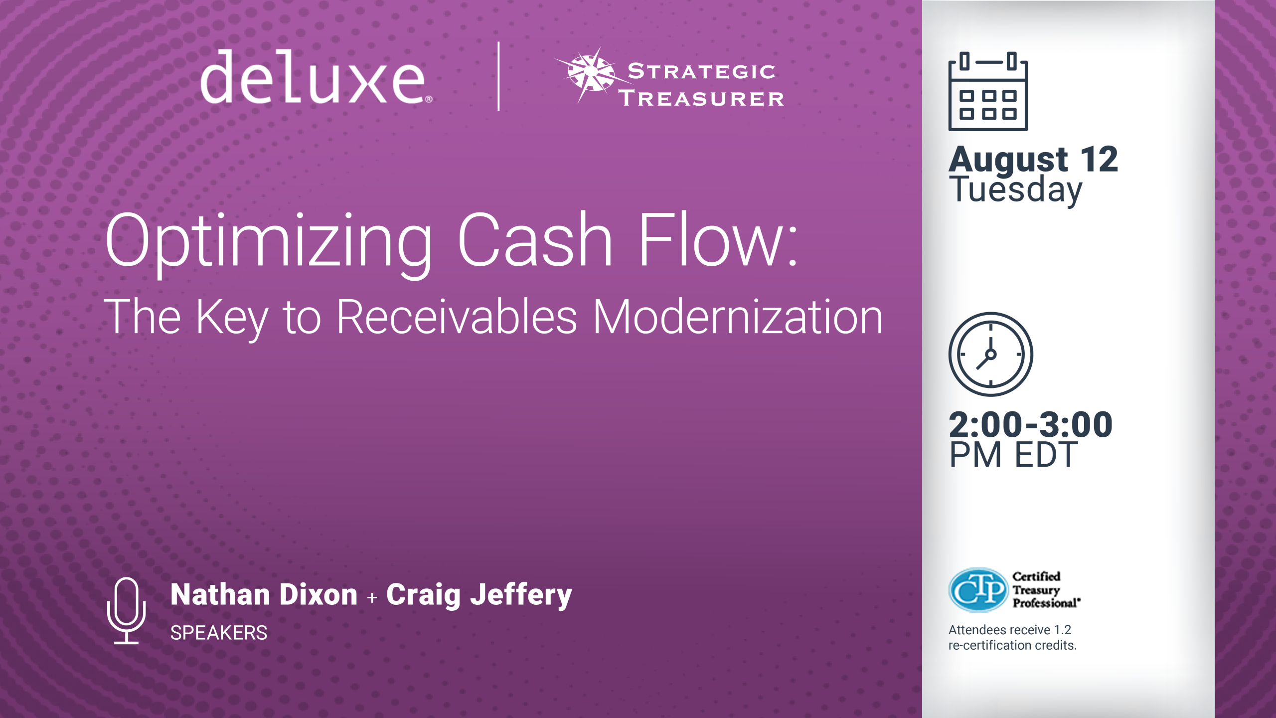 Webinars - Strategic Treasurer